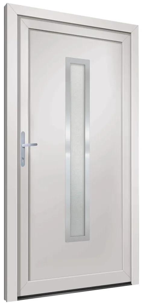 Vchodové dveře bílé 108 x 208 cm PVC,  3187890