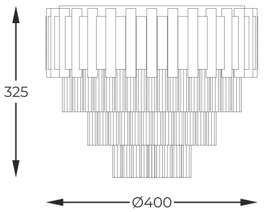 Zuma Line 20149CM - Stropní svítidlo PRIMA 4xE14/40W/230V zlatá