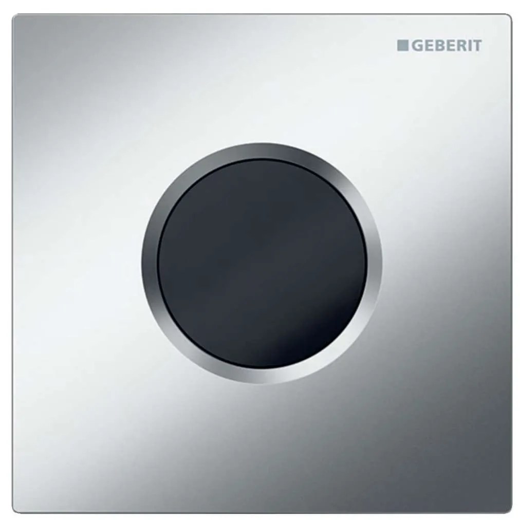 Geberit - Elektronické ovládání splachování pisoárů typ 01, bateriové napájení, easy to clean, matný chrom 116.031.JQ.5