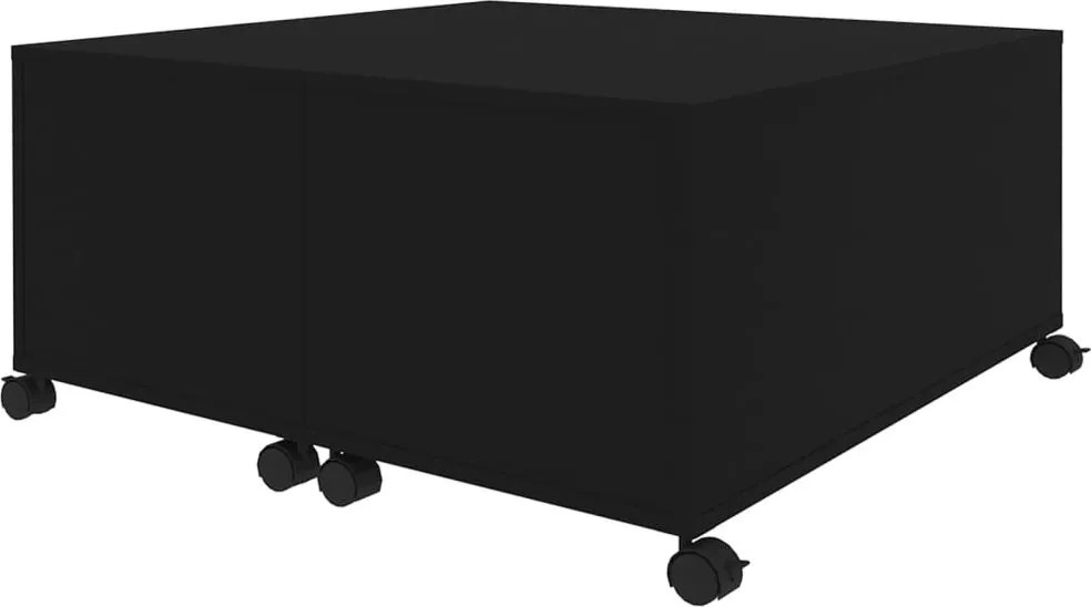 vidaXL Konferenční stolek 75 x 75 x 38 cm dřevotříska [806868] Barva: bílá a dub sonoma
