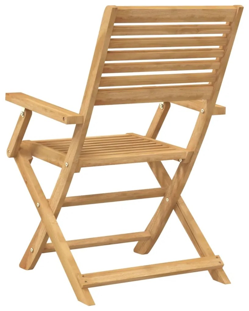 Skládací zahradní židle 4 ks 54,5x61,5x86,5 cm masivní akácie - Default Title