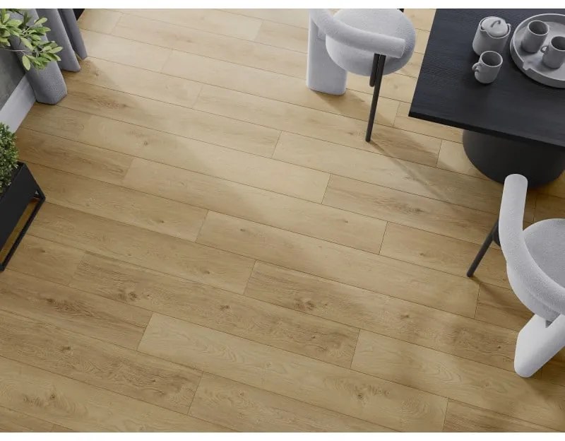 Mexen Anniston, vinylová podlaha 1240x182 mm SPC 6,5 mm, IXPE 1,5 mm, 4stranná V-drážka, dub, F1038-1240-182-505-4V1-01