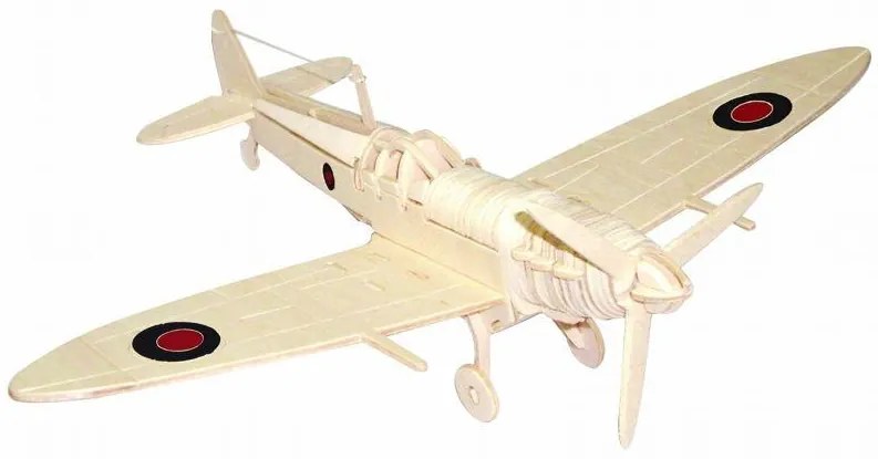 Woodcraft Dřevěné 3D puzzle spitfire