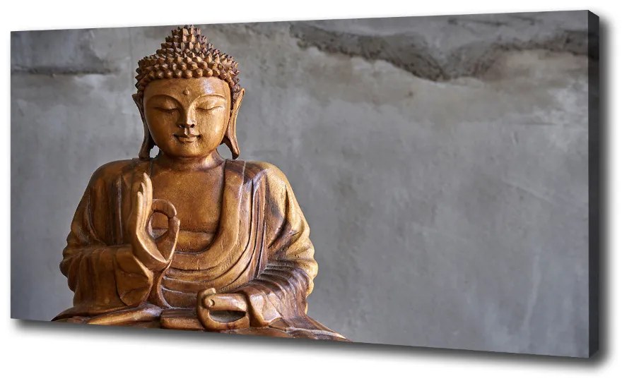 Wallmuralia Foto obraz na plátně Dřevěný budha 100x50