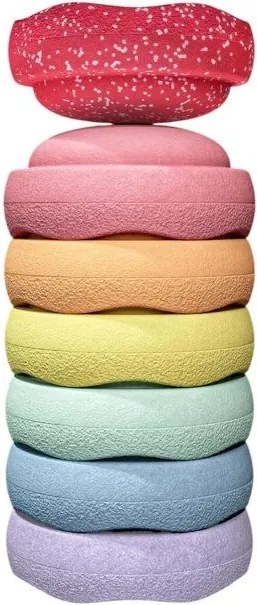 Stapelstein® Blush Special Original MINI rainbow pastel 7ks