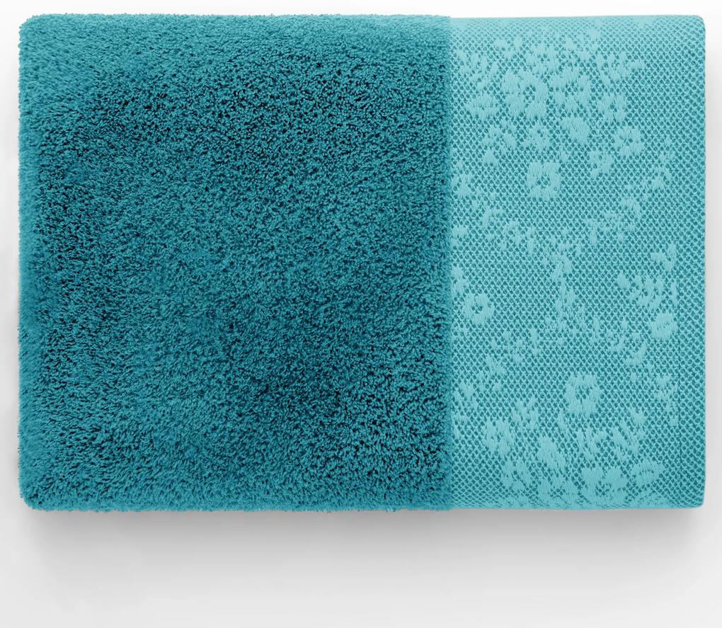 Bavlněný ručník AmeliaHome Crea 50 x 90 cm modrý/mořský