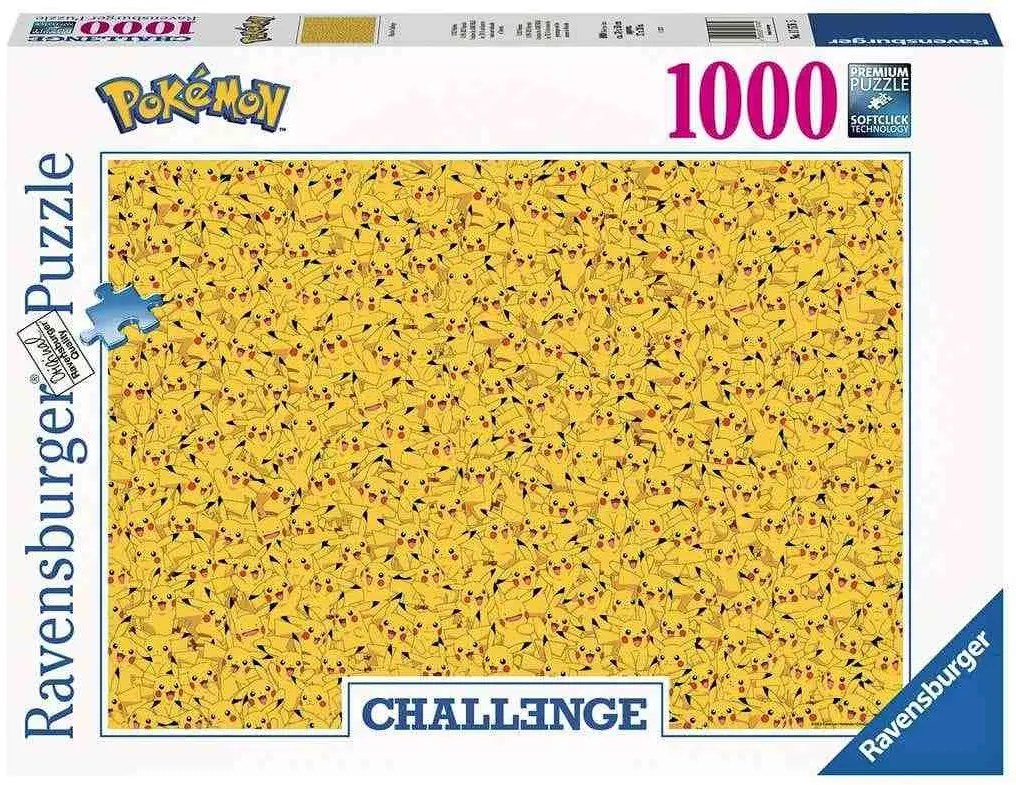 Puzzle ravensburger 120008293 challenge puzzle: pokémon pikachu