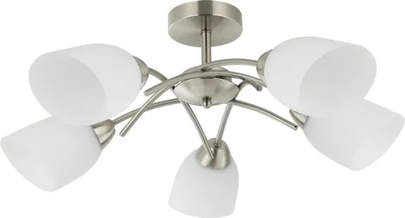 Přisazený lustr DONNA 5xE27/60W/230V nikl