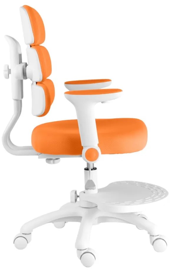 Dětská rostoucí židle Neoseat KIDDY THREE — látka, pratelný potah, oranžová