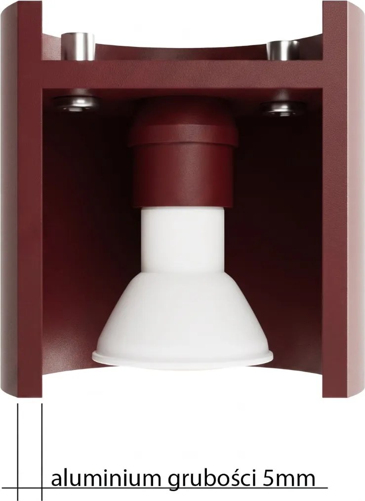 Sollux Lighting Stropní svítidlo ORBIS 1 bordó