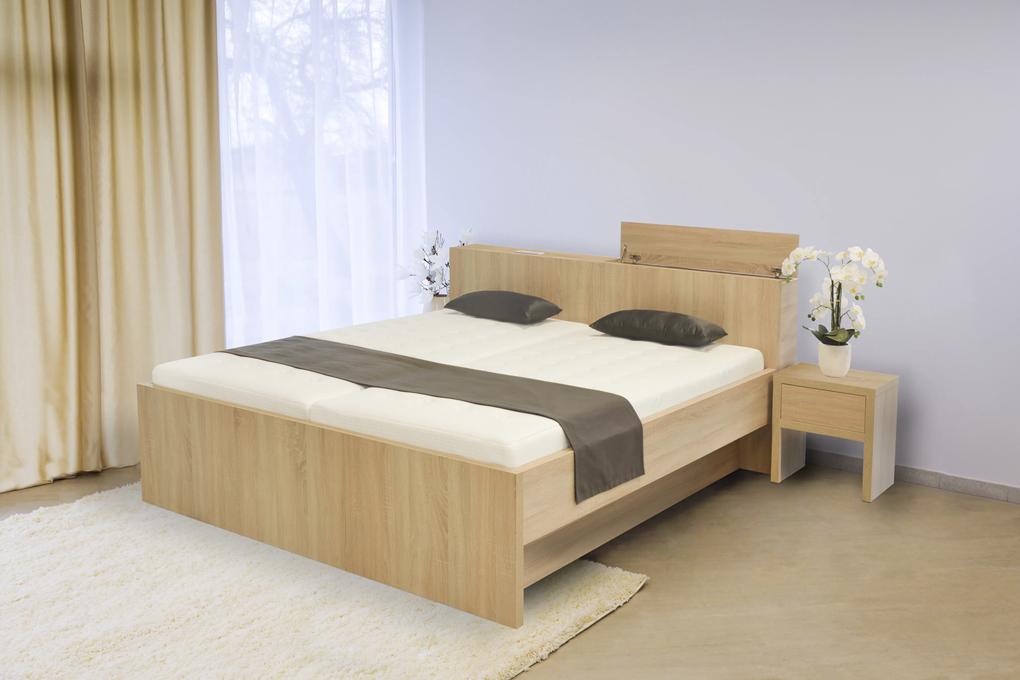 Ahorn Dřevěná postel Tropea box 190x120 Akát