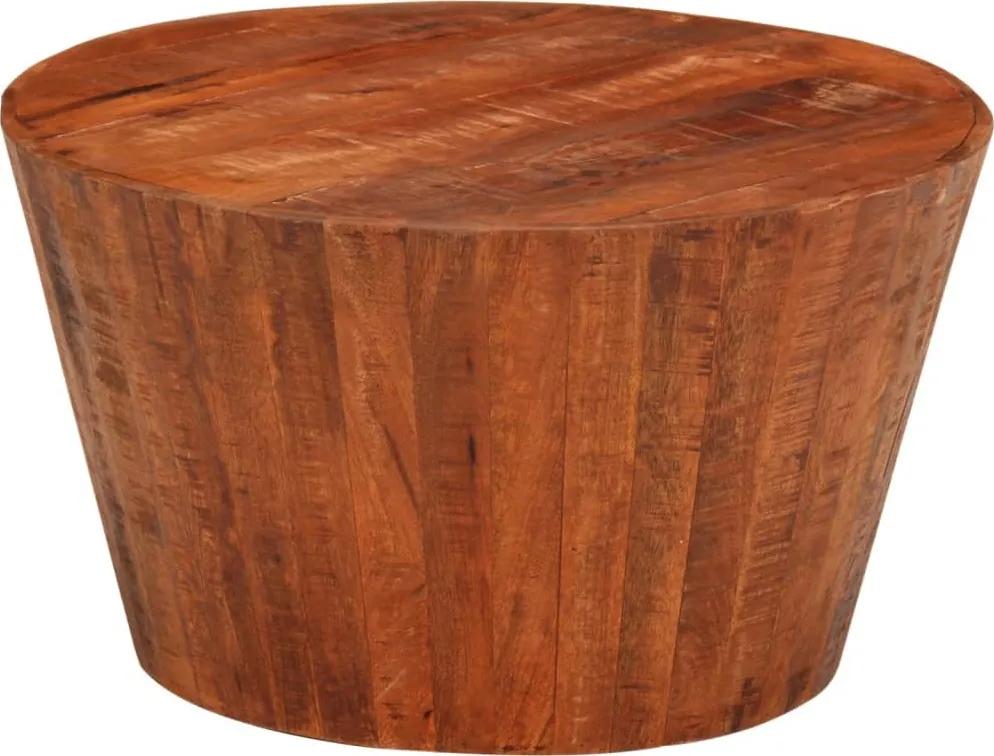 vidaXL Konferenční stolek Ø 52x30 cm masivní hrubé mangovníkové dřevo [353728]