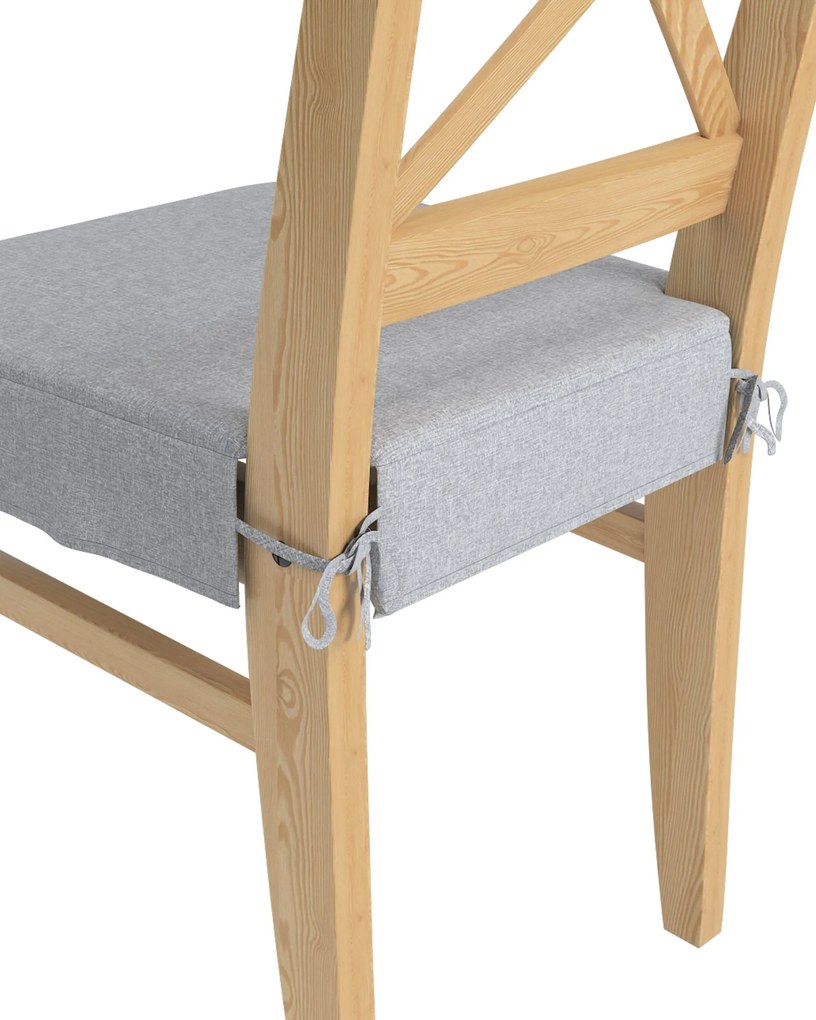 Sedák na židli IKEA Ingolf barva šedá látka pletený vzor