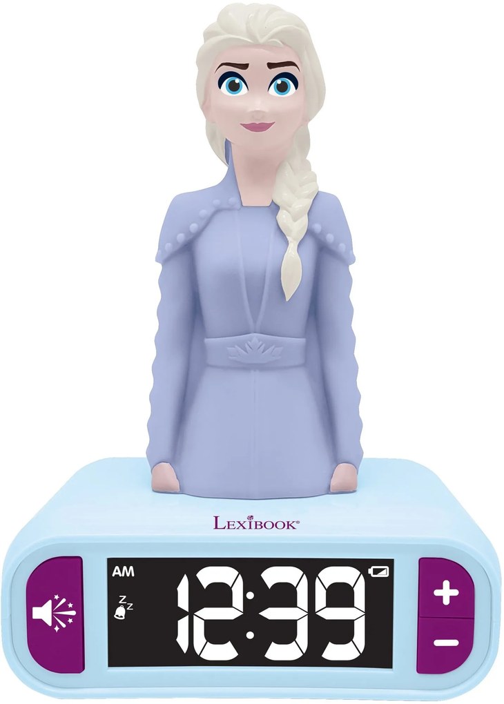 Budík lexibook frozen ii night light alarm clock