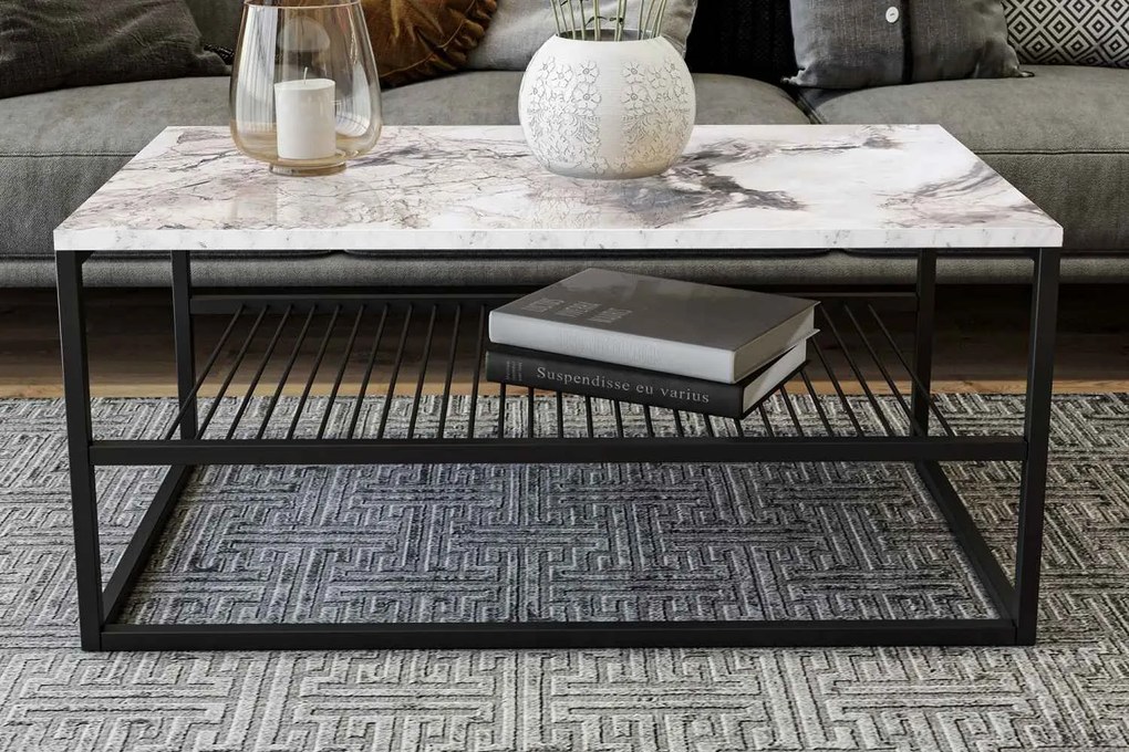 Designový konferenční stolek Galilee 95 cm bílý