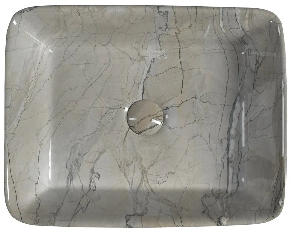 Sapho, DALMA keramické umyvadlo 48x13x38 cm, grigio, MM513