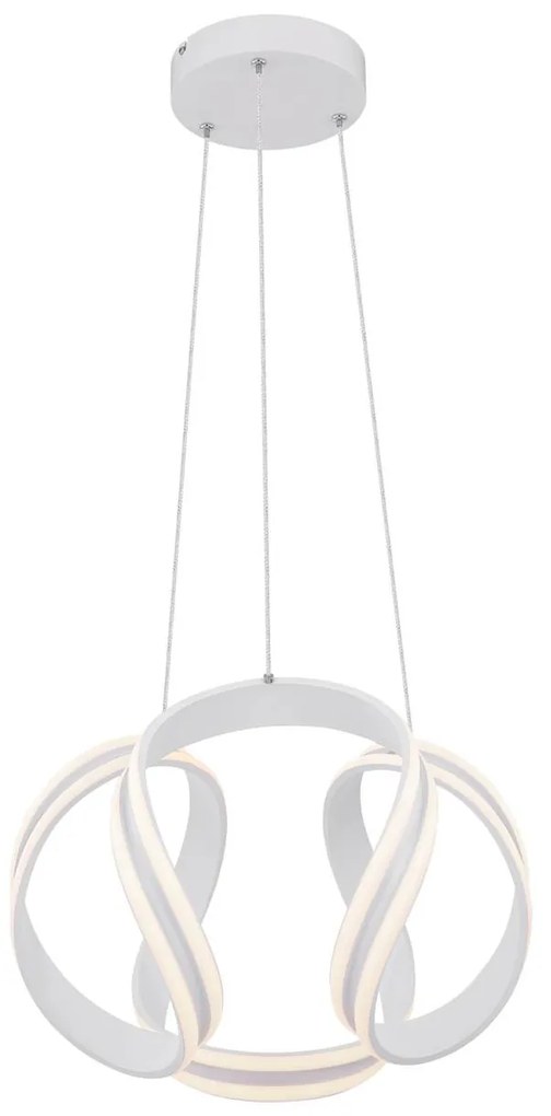Závěsné LED designové osvětlení PRUNA, 60W, teplá bílá-studená bílá, bílé Globo PRUNA 67119H