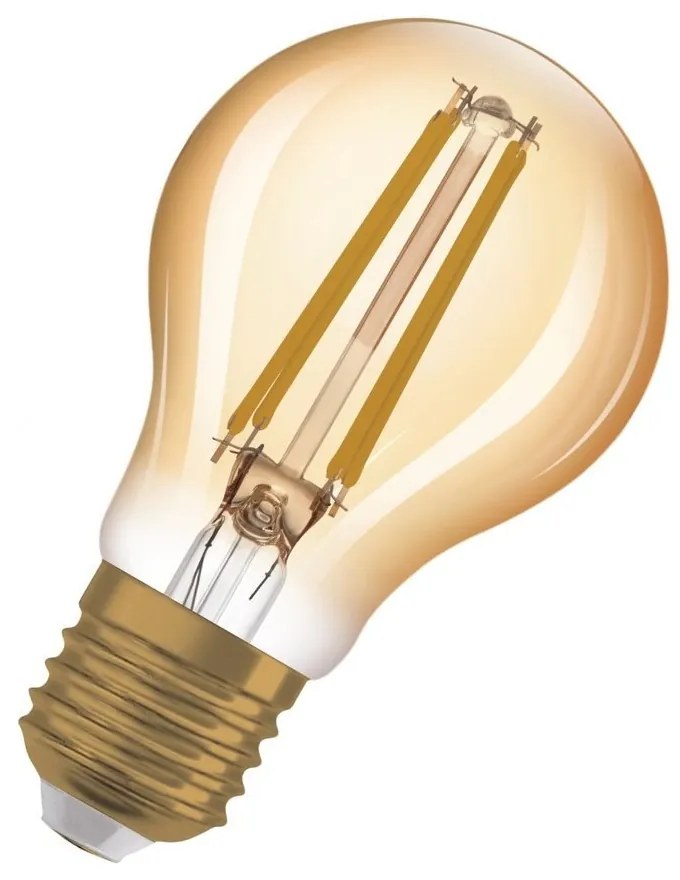 Zlatá LED žárovka E27 7,5 W VINTAGE CLASSIC A, teplá bílá