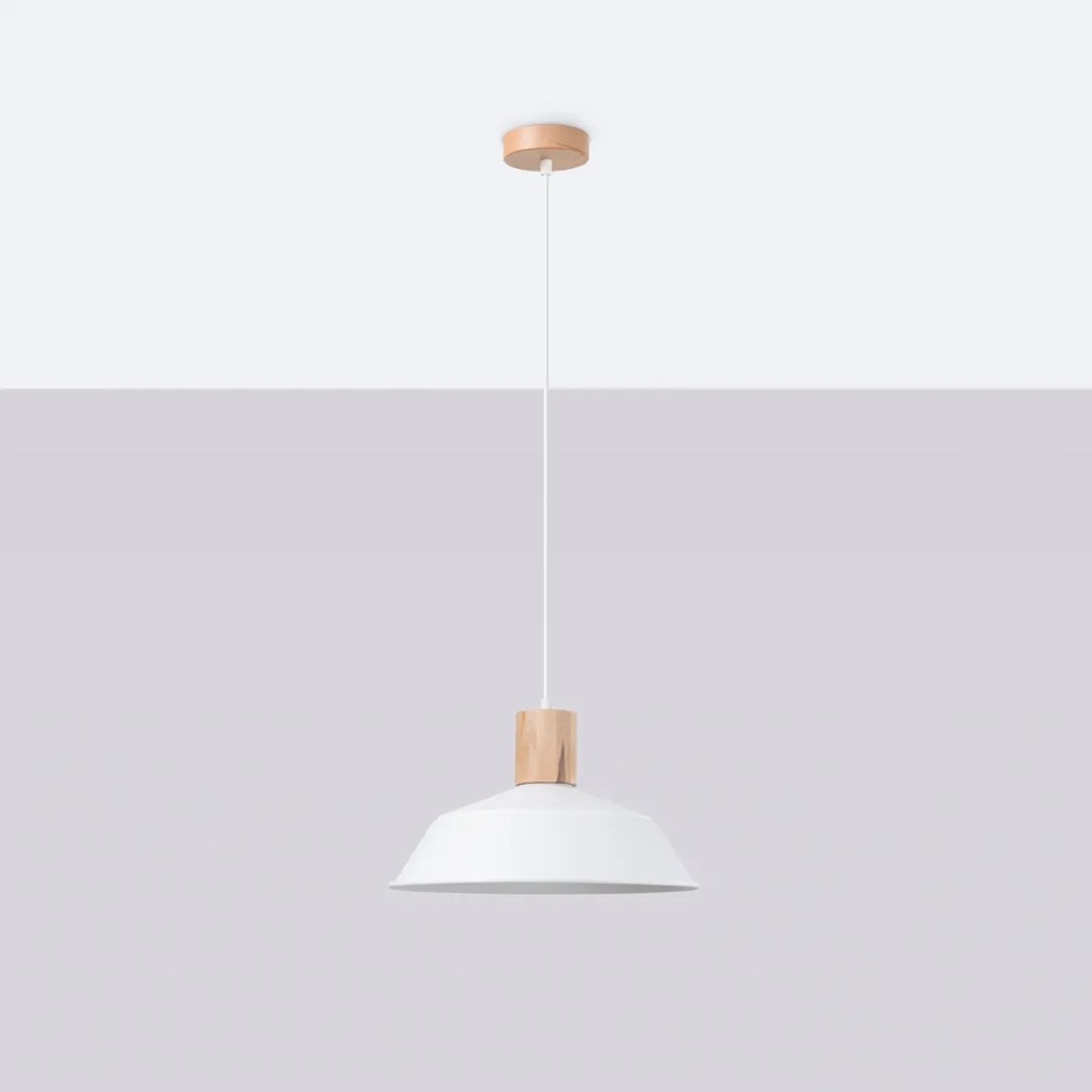 Sollux Lighting Závěsné svítidlo FANO bílé