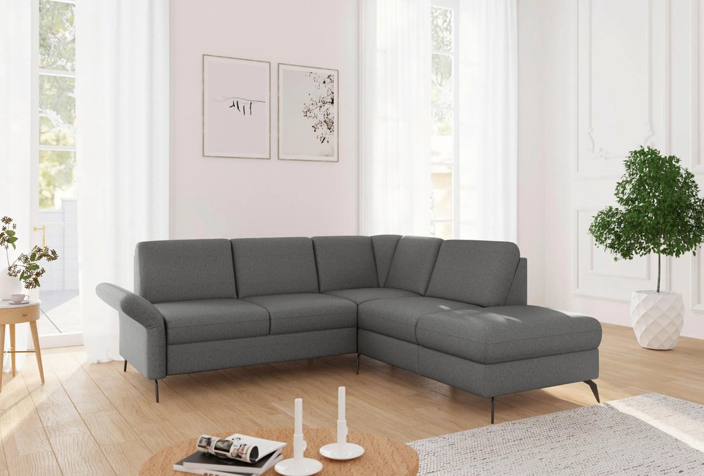 XXXLutz ROHOVÁ SEDAČKA, textil, tmavě šedá Sit & More - Sedací soupravy - 00014401616L