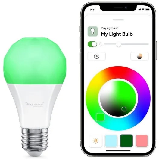 LED RGB Stmívatelná žárovka ESSENTIALS A19 E27/8W/230V 2700-6500K - Nanoleaf