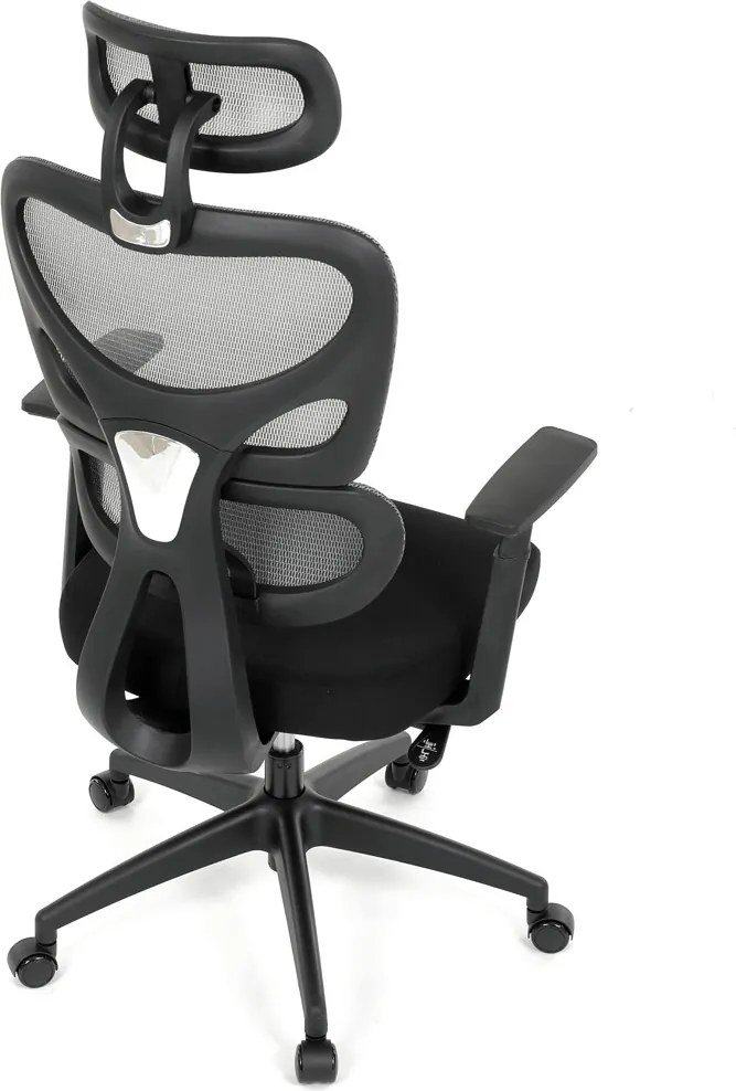 Ergonomická kancelářská židle LEXON - šedá síťovina