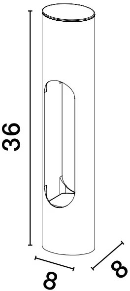 Nova Luce zahradní LED osvětlení Ellery Varianta: 12 W LED, výška 800 mm, černá