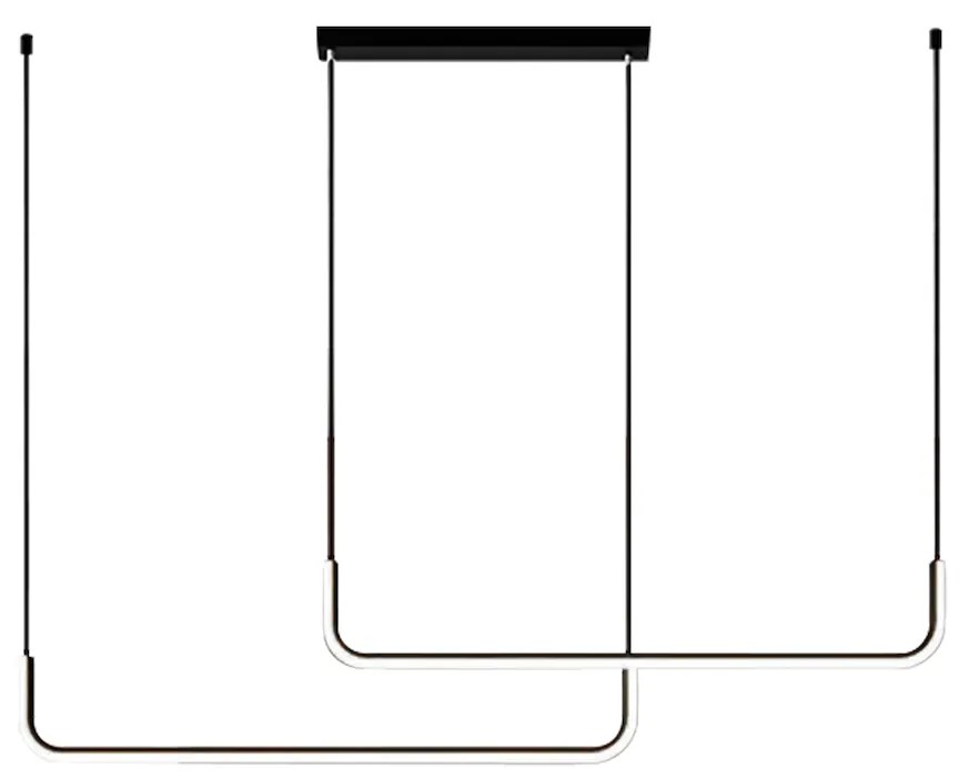 Závěsné LED svítidlo Horizon, 2x LED 22w, 4000k, b