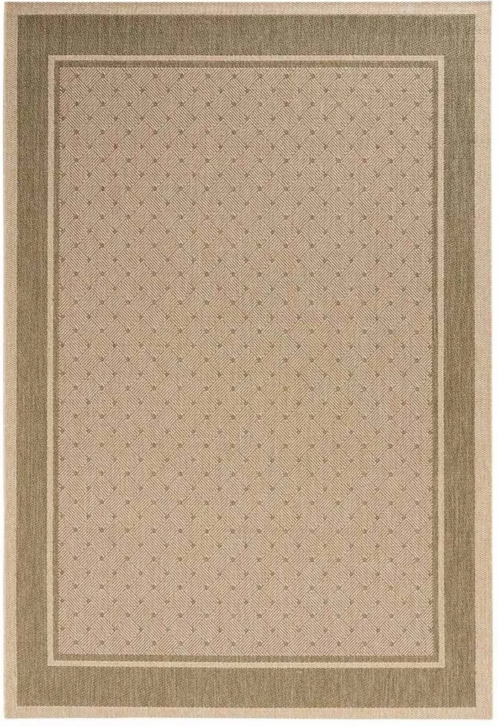 Zelený koberec typu sisal, plochý na terasu, vnější vnitřní 160x230