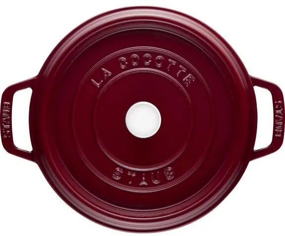 Staub Cocotte hrnec vysoký kulatý 24 cm/4,8 l bordeaux, 125024808