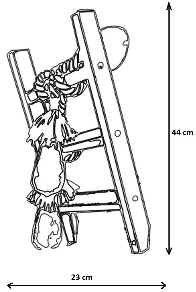 Nástěnná lampa Aplik III hnědá