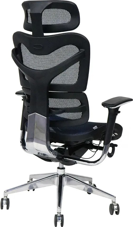 Ergonomická síťovaná kancelářská židle MOSH Airflow 702 – modrá