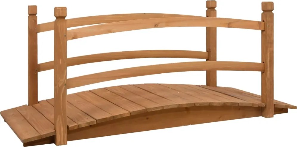 Zahradní můstek 140 x 60 x 60 cm masivní jedle 313890