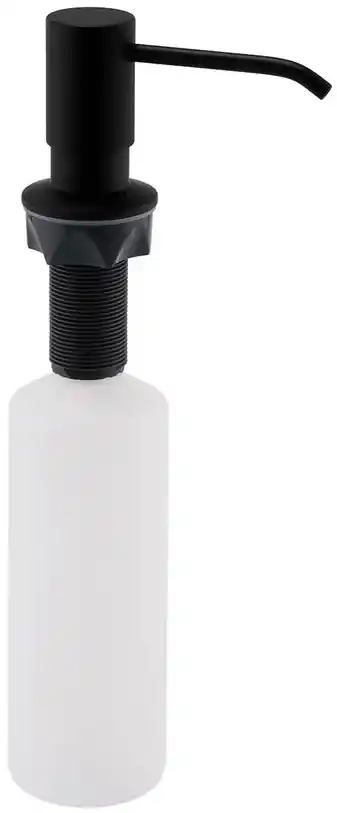 Sapho Zápustný dávkovač mýdla, kulatý, černá mat SP023B | BIANO