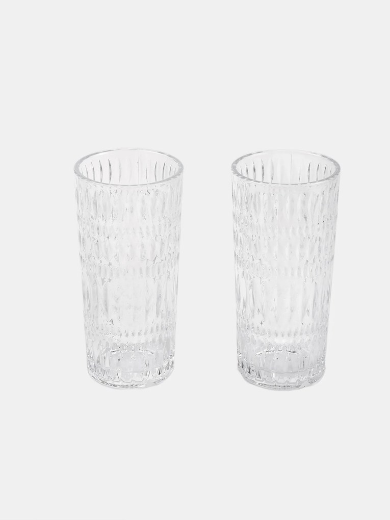 Sinsay - Sklenice s reliéfním vzorem 2 pack - clear