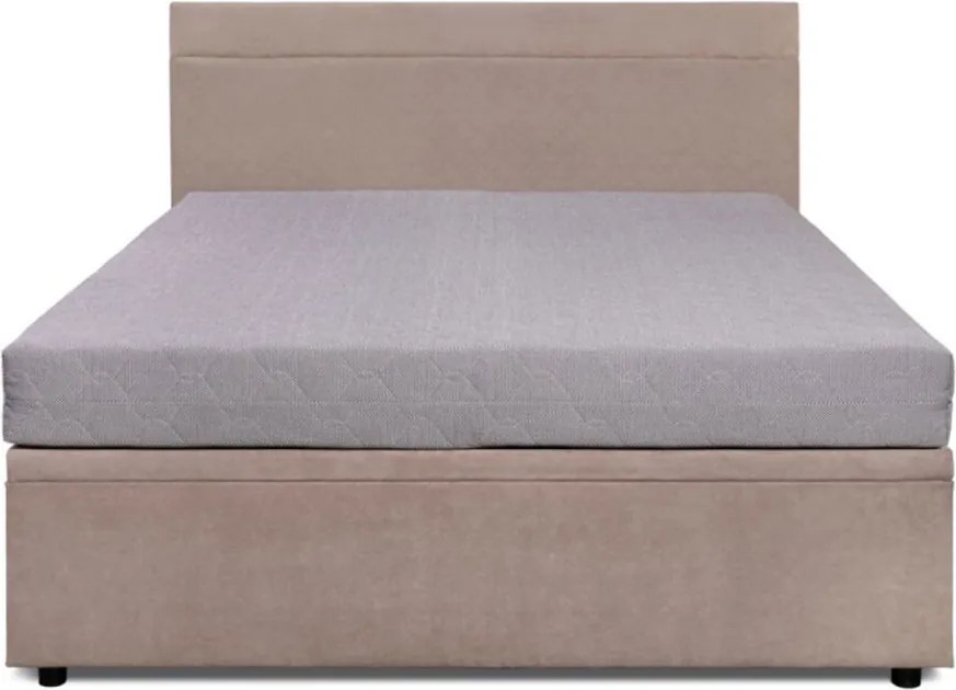 Postel Fro Pik 160x200 s roštem, úložným prostorem Mono 233, béž