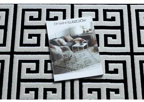 Dywany Luszczow Kusový koberec GLOSS 6776 85, rám, řecký černý / slonová kost Rozměr koberce: 80 x 150 cm