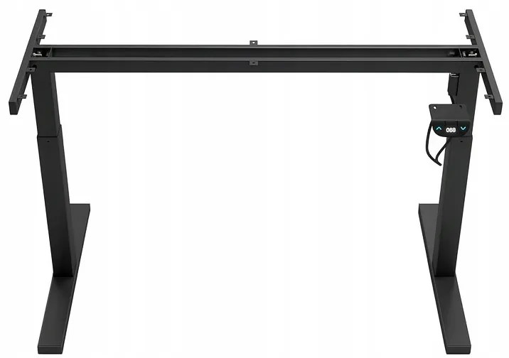 Herní stůl BR04 světle hnědý s černým rámem 120 cm
