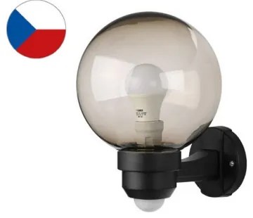 Nástěnné svítidlo s čidlem Panlux PARK ZOK-S-20/C kouřová E27 60W