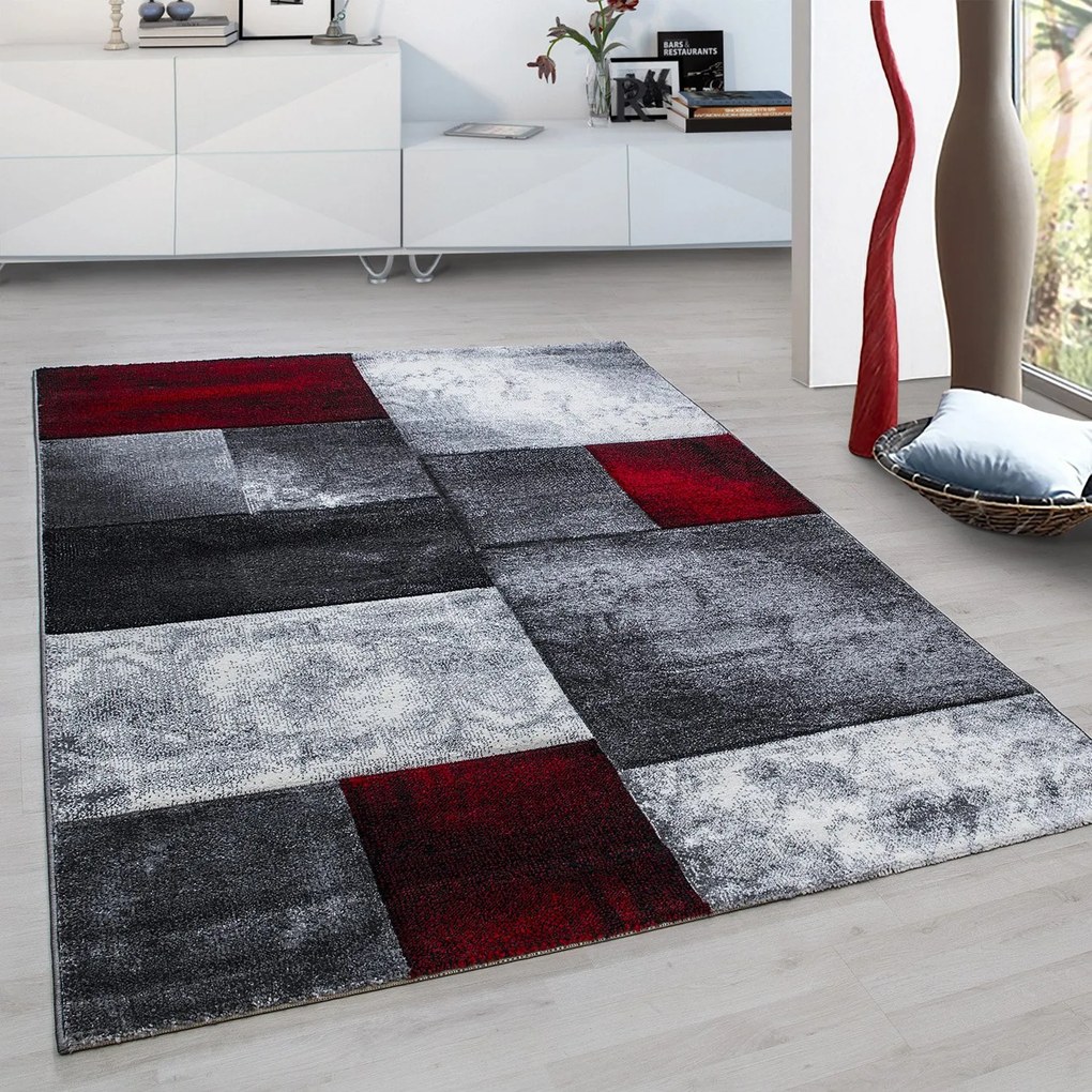 Ayyildiz, Kusový koberec Hawaii 1710 red, 200x290, červená, kancelář