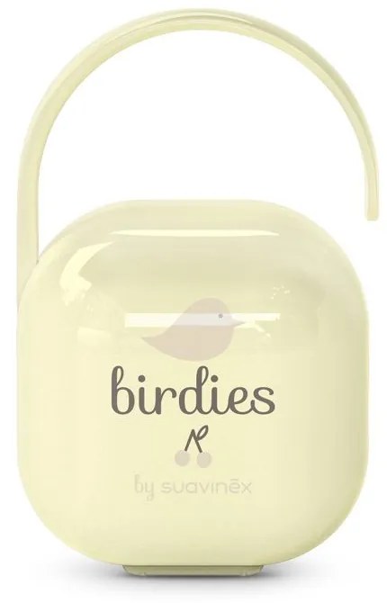 Suavinex Krabička na dudlík Birdies Růžová