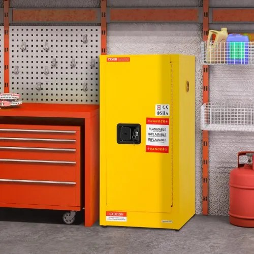 hořlavá bezpečnostní skříň, 60,6 l, za studena válcovaná ocelová skříň na hořlavé