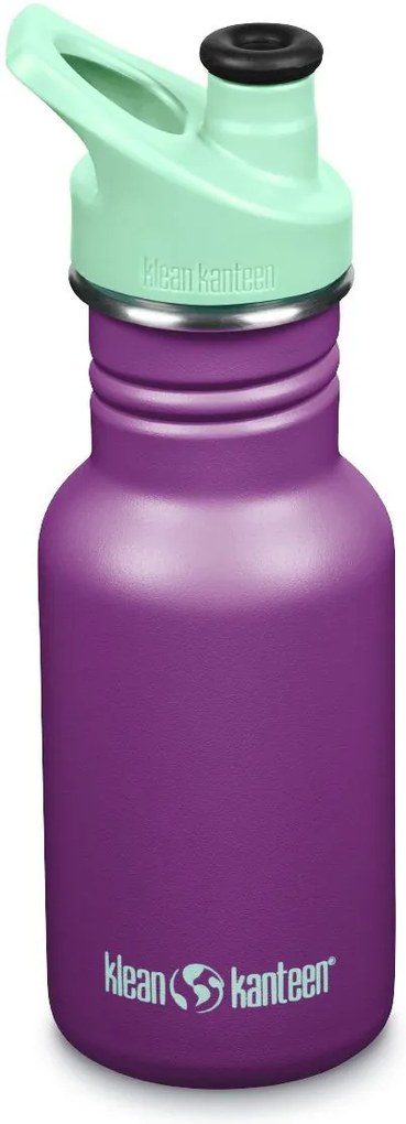 Dětská nerezová lahev Klean Kanteen Narrow w/Kid Sport Cap – fialová 355 ml