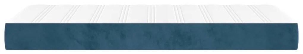 Taštičková matrace tmavě modrá 80 x 200 x 20 cm samet,  347692