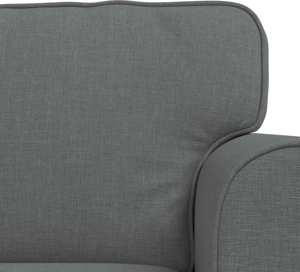 Set pohovek 2 ks Tmavě šedá textil 3407487