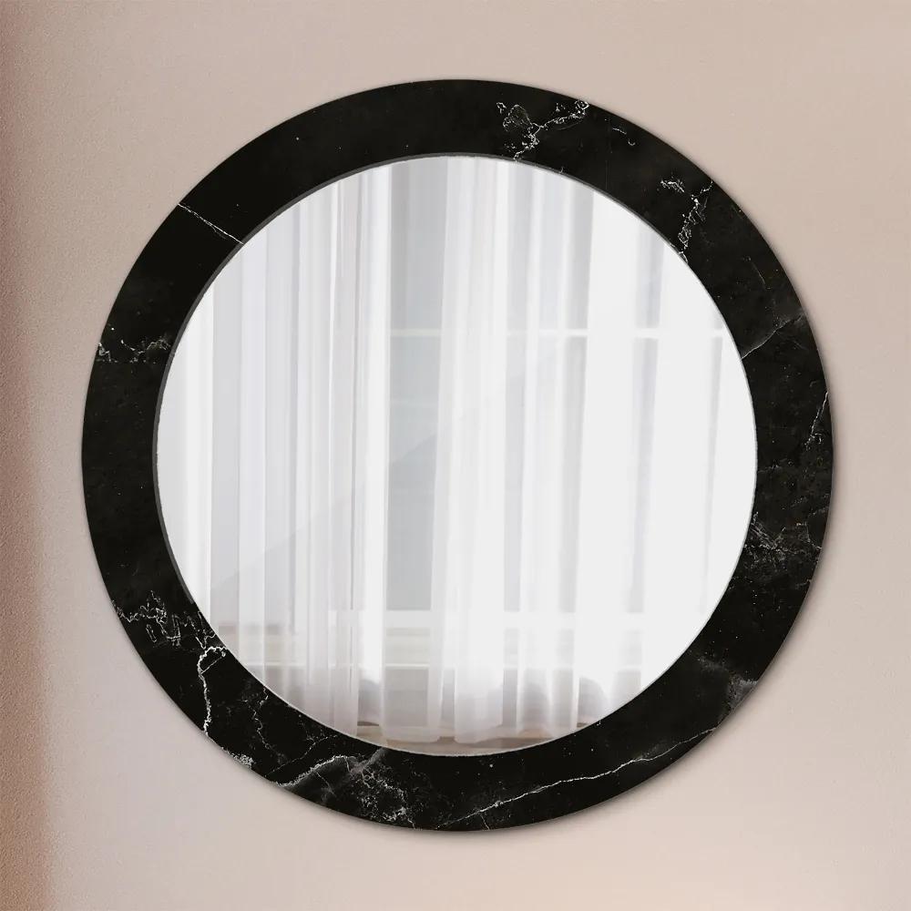 Kulaté dekorativní zrcadlo Mramorový kámen fi 70 cm