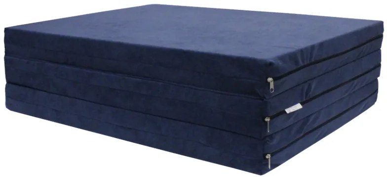 Skládací matrace pro hosty modrá 8 cm