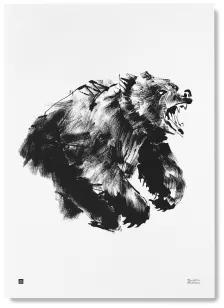Plakát Bear velký 50x70 cm Teemu Järvi Illustrations
