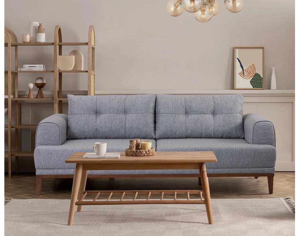 Hanah Home Třímístná pohovka BALERA šedá 223 cm