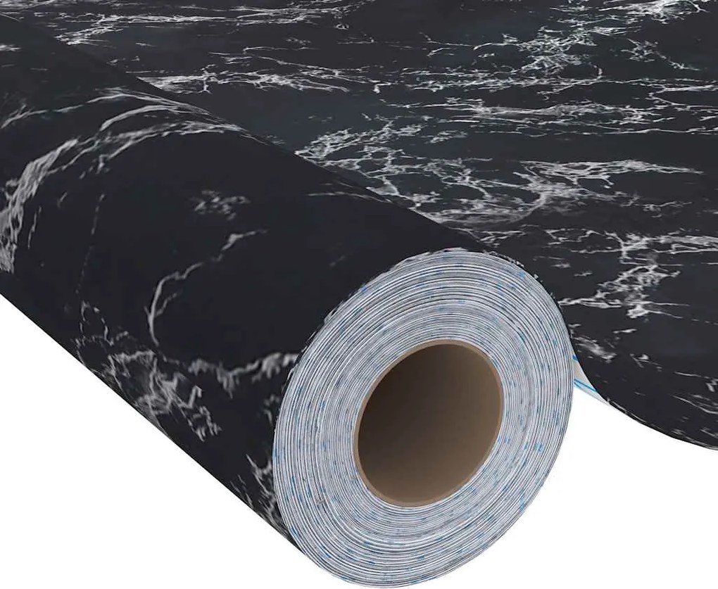 Samolepící tapeta na nábytek černý kámen 500 x 90 cm PVC 326143